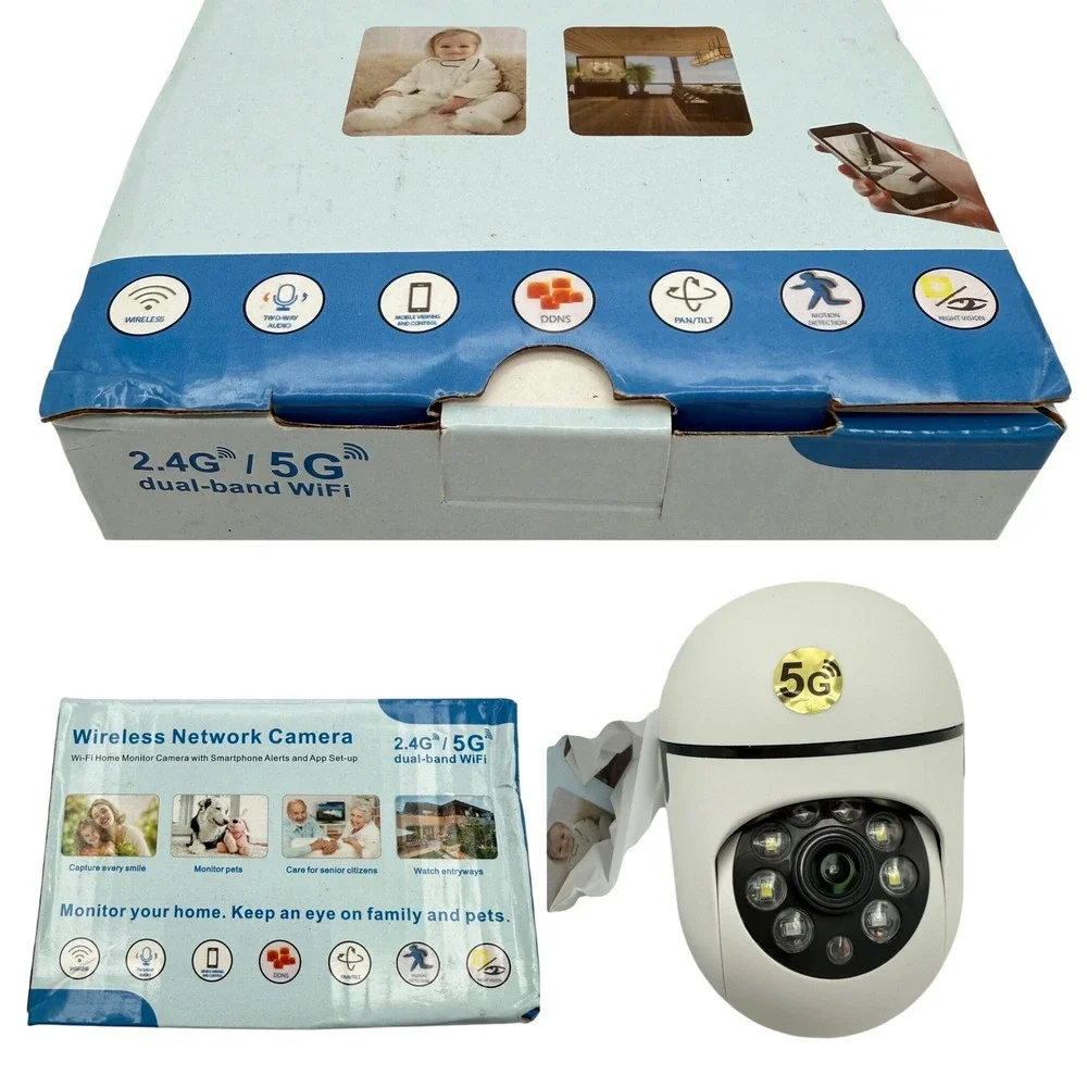Cameras, Photo & Video | Wireless Network Camera Dualband 5g Wifi Pan ...